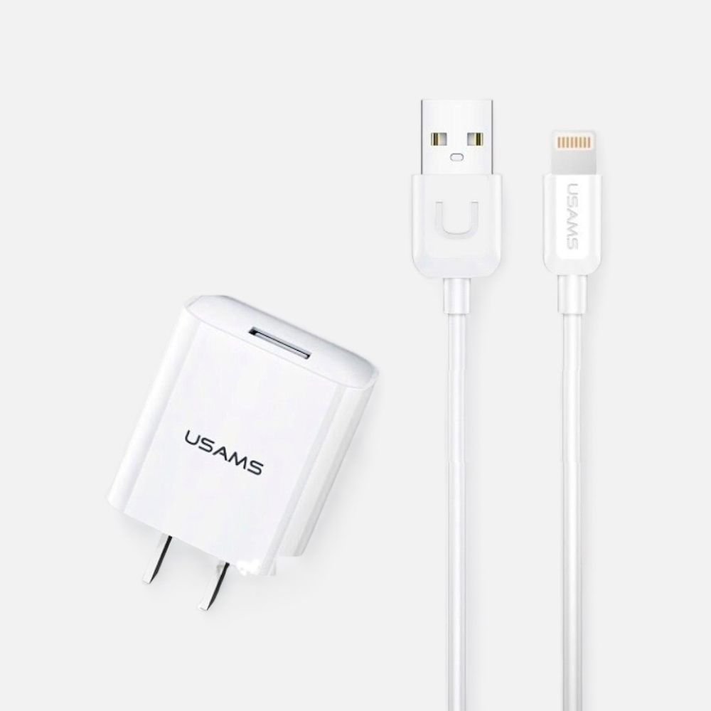 Купить Зарядное устройство Usams, T21 Charger Kit, USB T18 2.1A, с ...